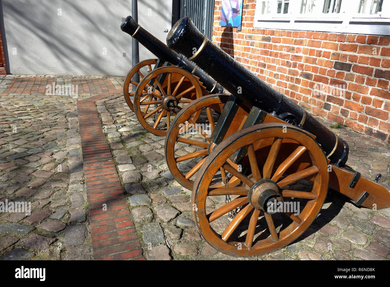 old cannons in buxtehude Stock Photo - Alamy