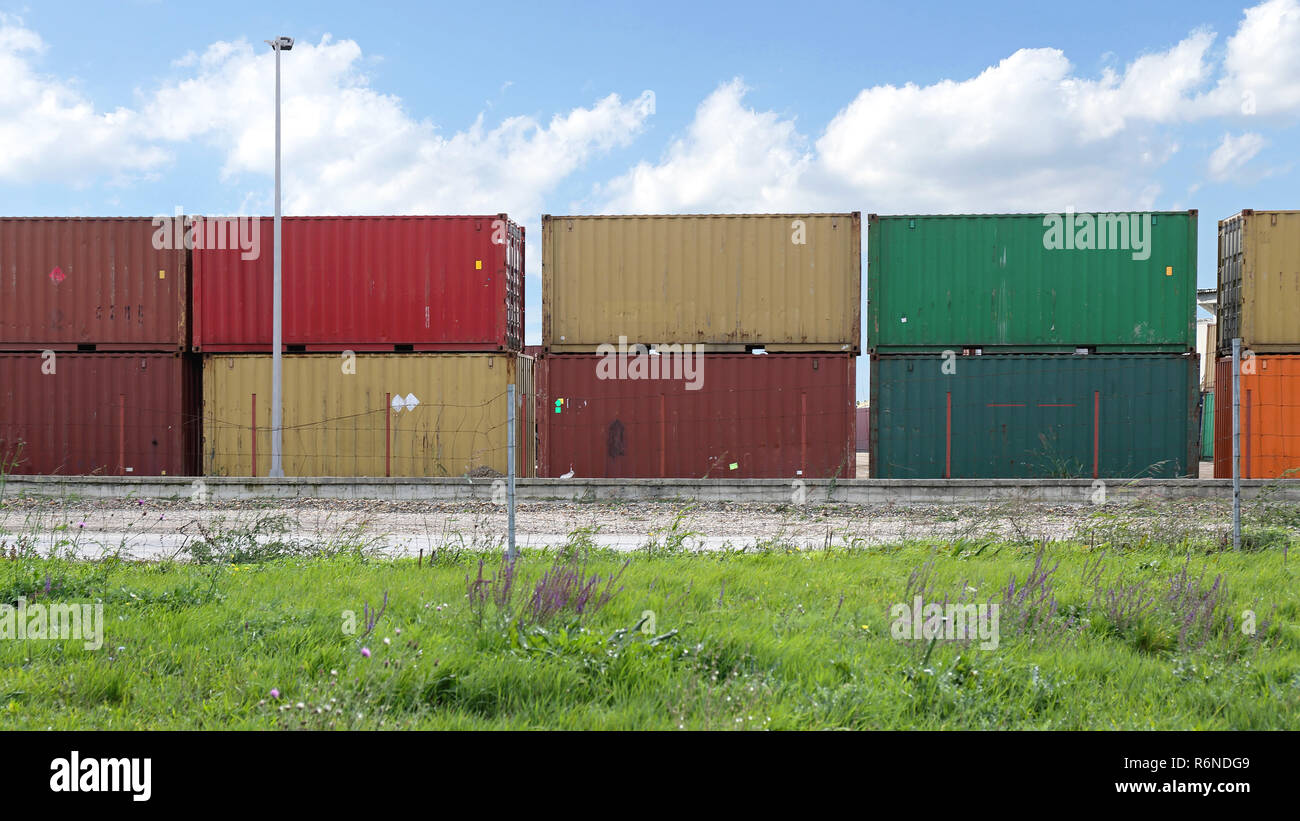 Steel intermodal container hi-res stock photography and images - Alamy
