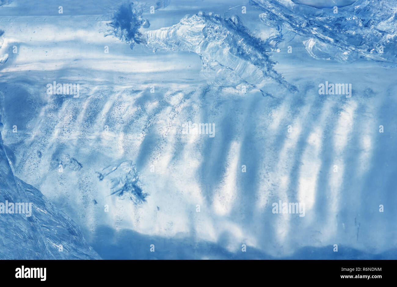 Abstract Fresh Blue Background Of Melting Ice Stock Photo - Alamy