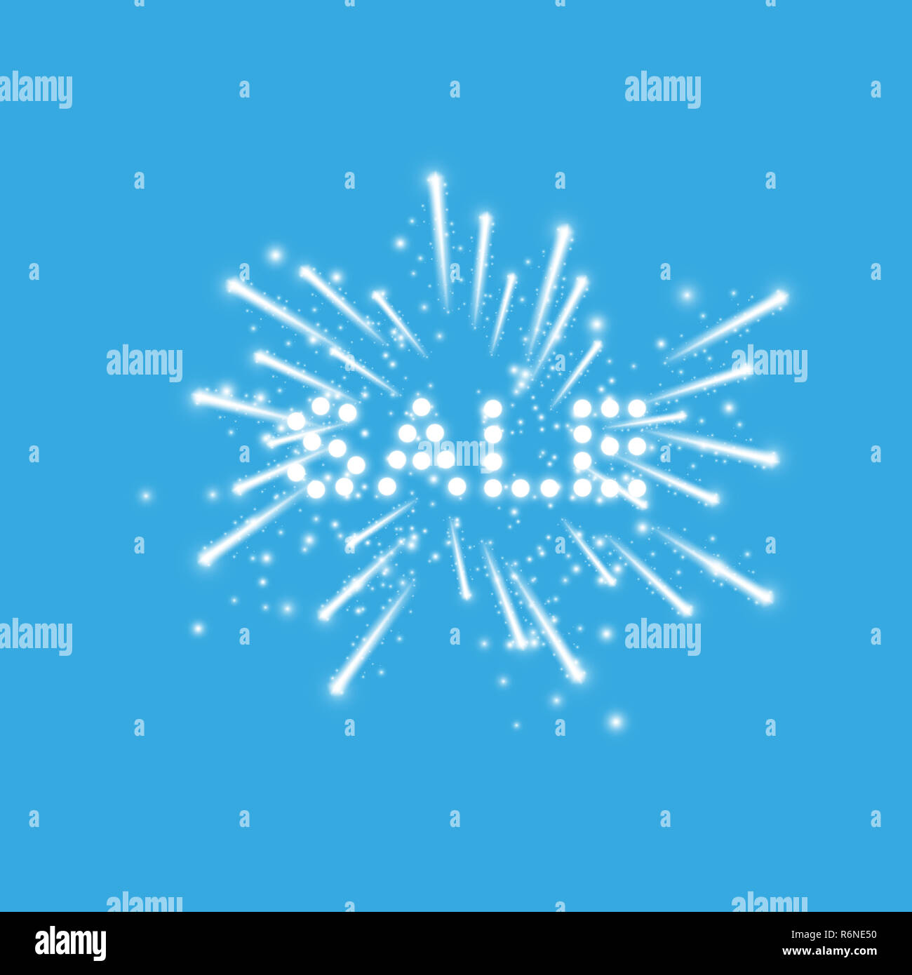 Shiny fireworks decorated sale background Stock Photo - Alamy