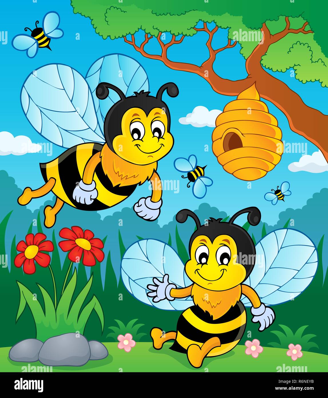 Spring Bee Clipart