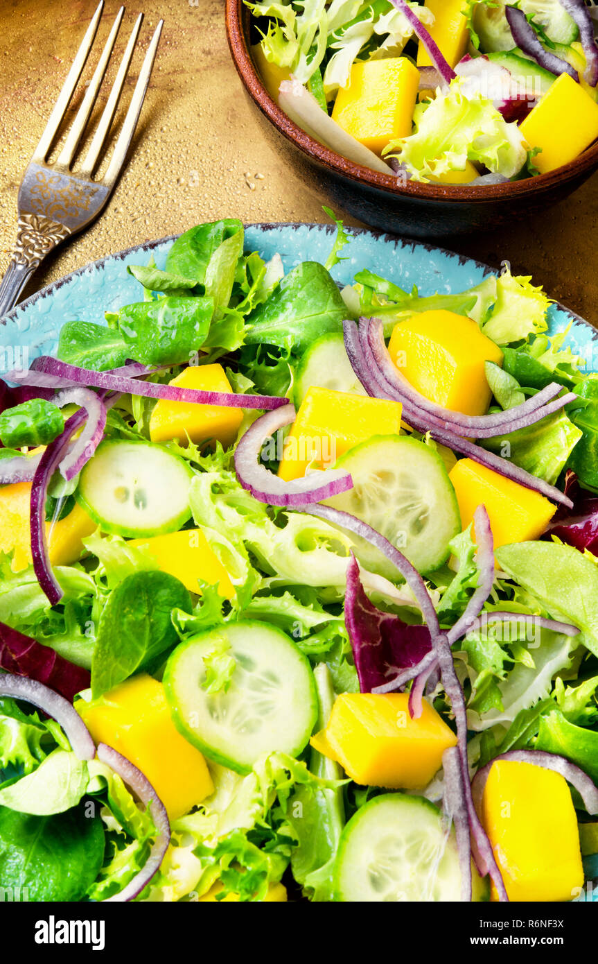 Lettuce salad collage Stock Photo - Alamy