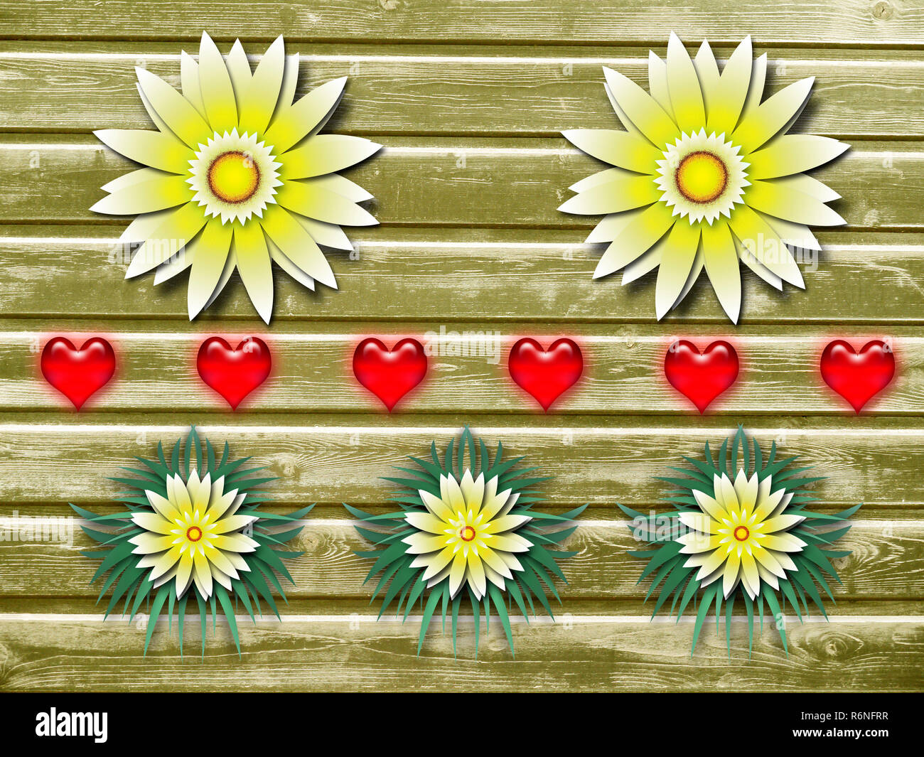 greeting card - yellow flowers Stock Photo - Alamy