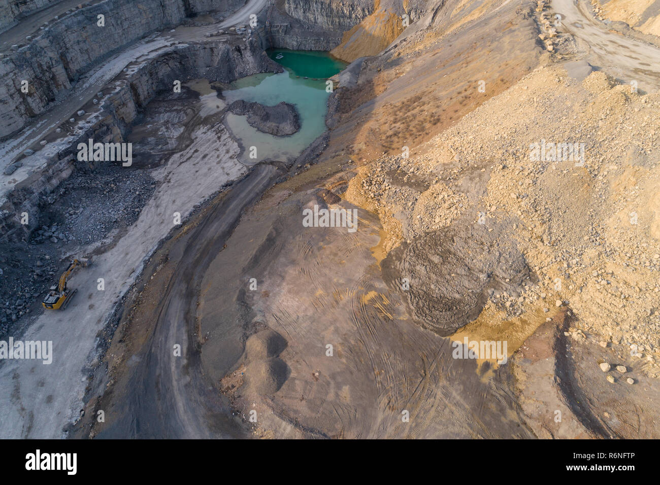 aerial view of a quarry Stock Photo - Alamy