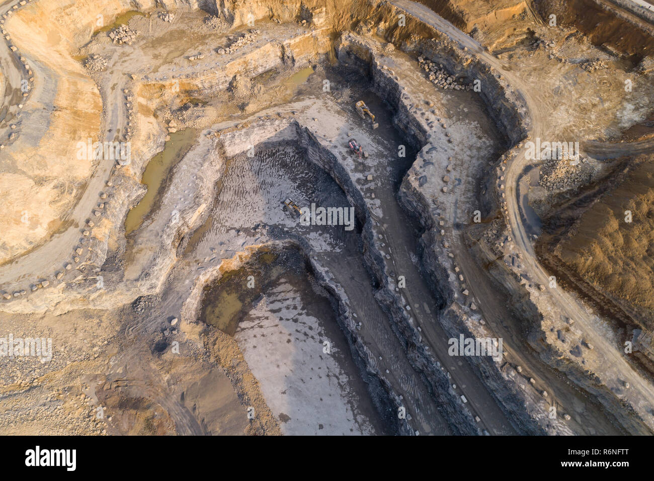 aerial view of a quarry Stock Photo - Alamy