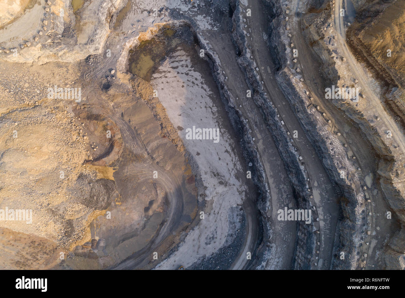 aerial view of a quarry Stock Photo - Alamy