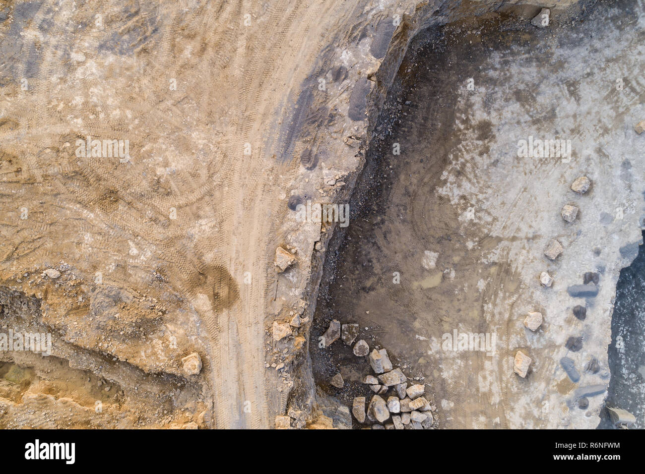 aerial view of a quarry Stock Photo - Alamy