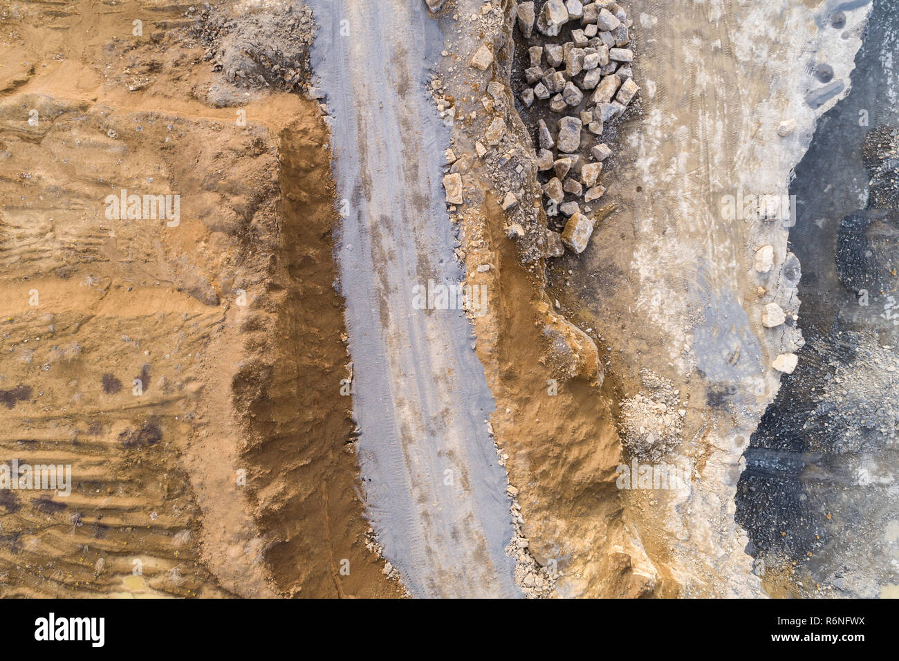 aerial view of a quarry Stock Photo - Alamy