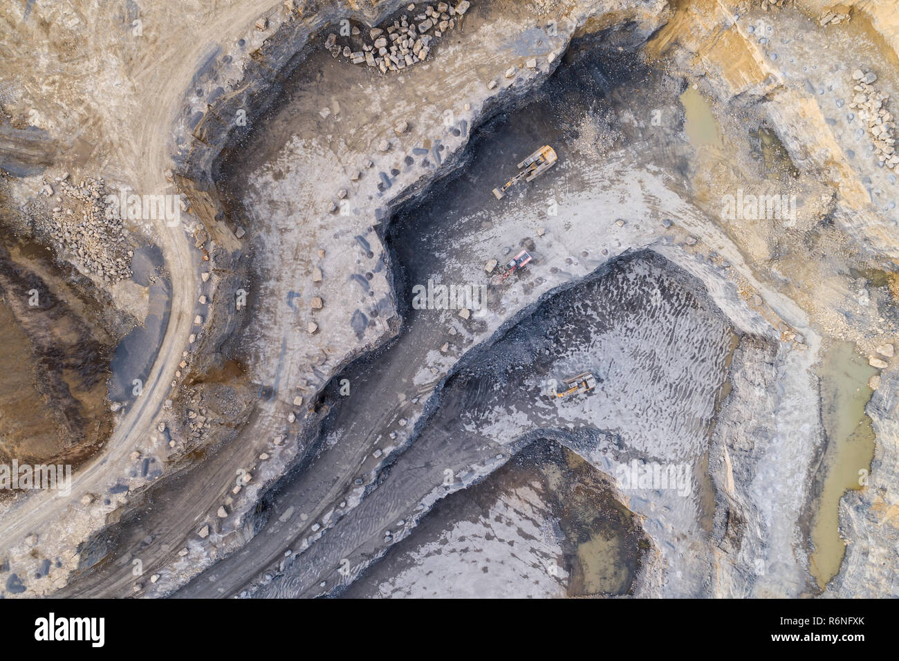 aerial view of a quarry Stock Photo - Alamy