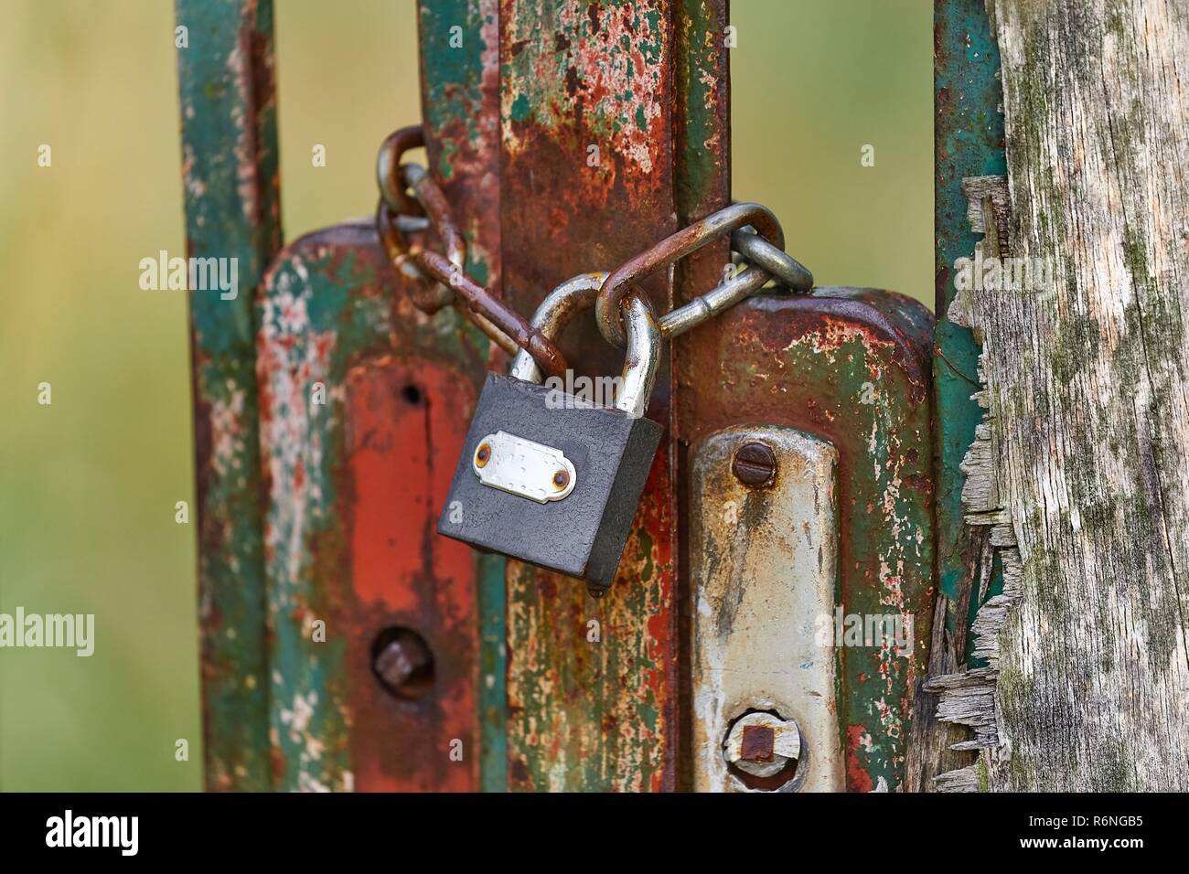 Old fashioned garden gate lock hi-res stock photography and images - Alamy