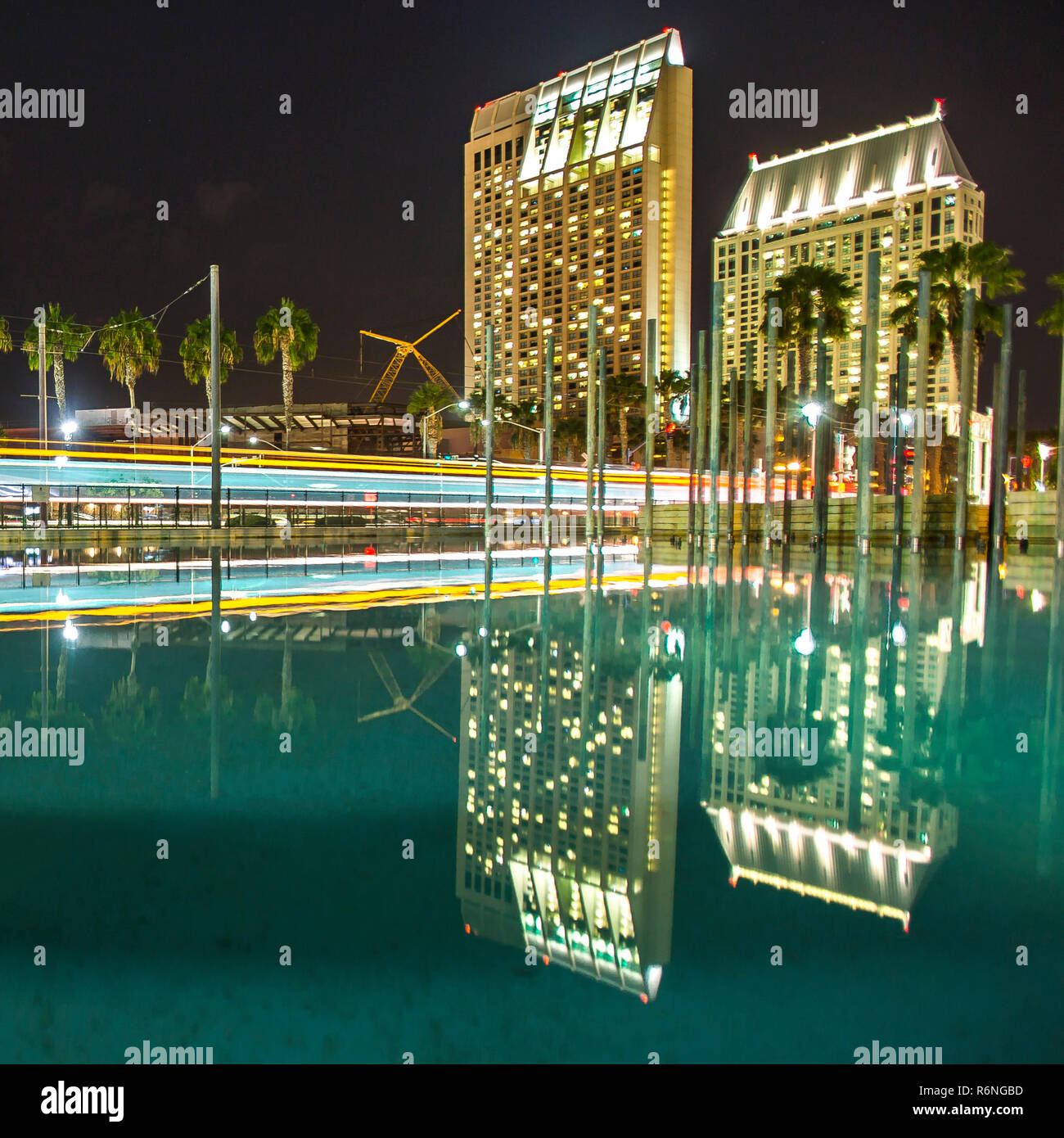 Green Line and buildings in downtown San Diego Stock Photo - Alamy