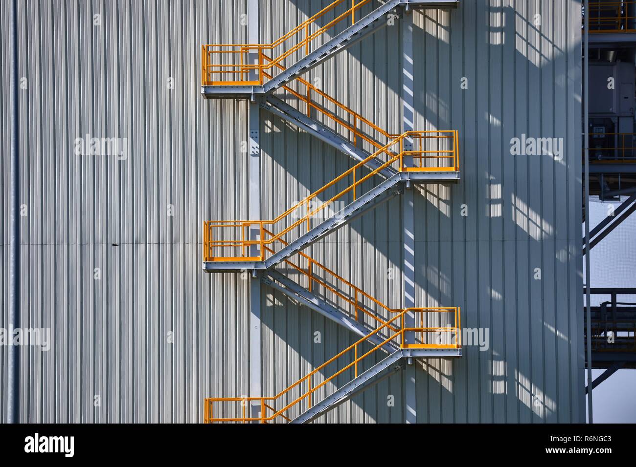 Industrial Exterior Staircase Stock Photo - Alamy