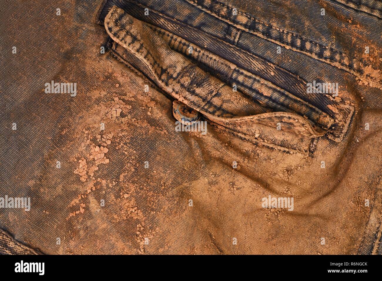 Trousers with mud Stock Photo - Alamy