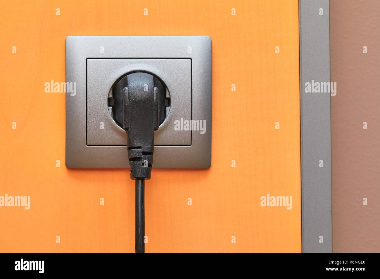 Electric Socket Closeup Stock Photo - Alamy