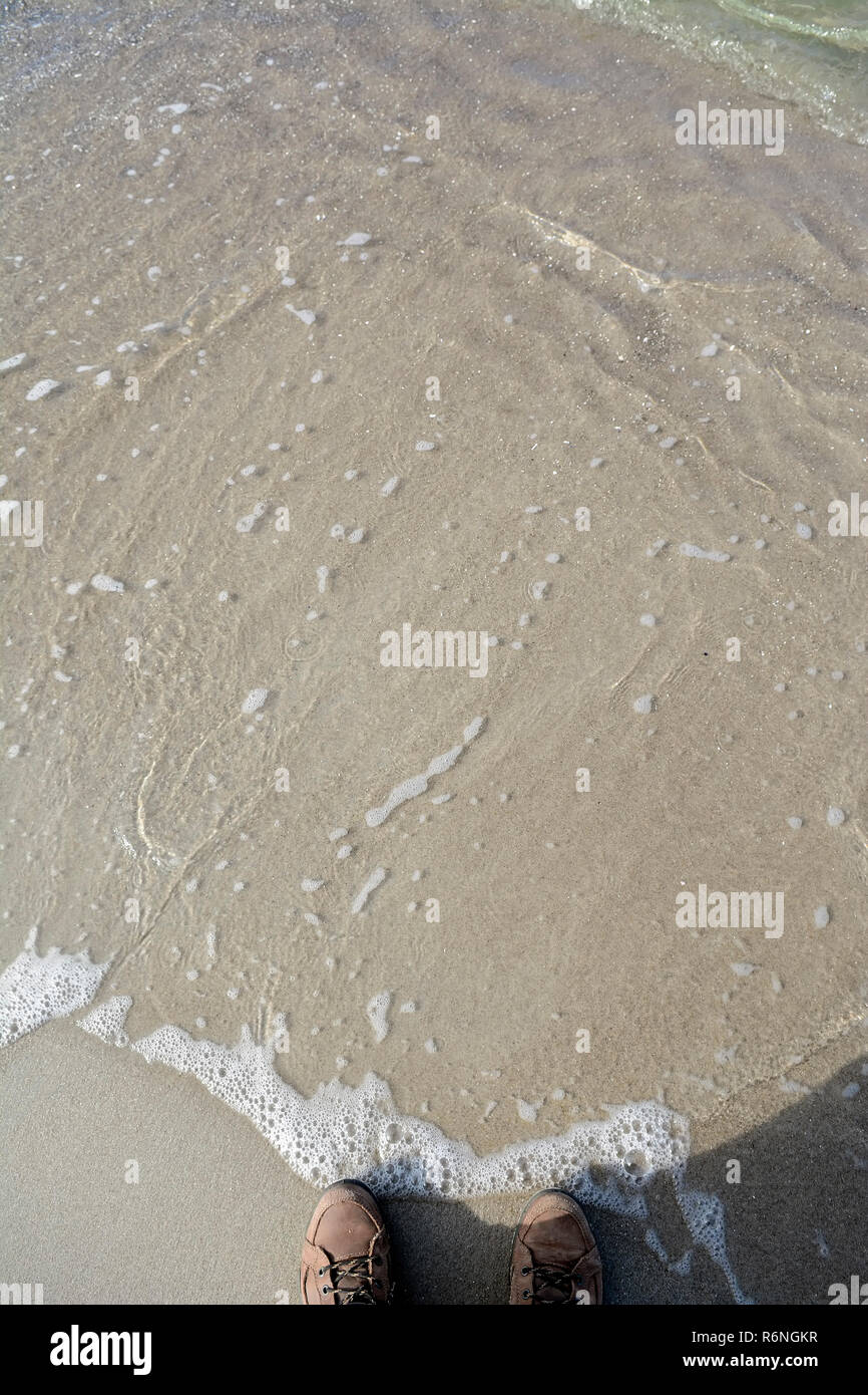 shoes on the beach Stock Photo - Alamy