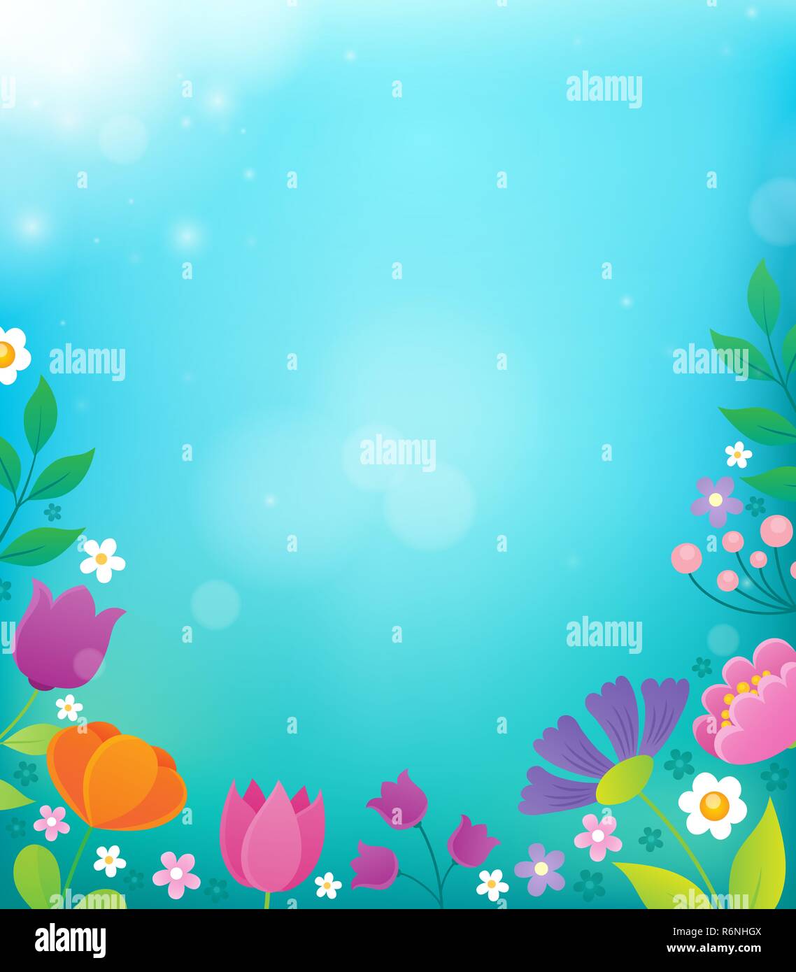 Flower topic background 2 Stock Photo - Alamy