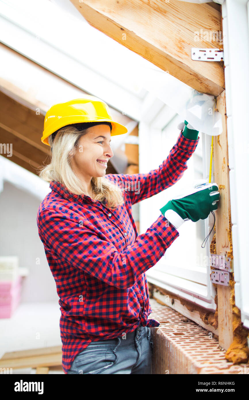 Photo cheerful clever woman hi-res stock photography and images - Alamy