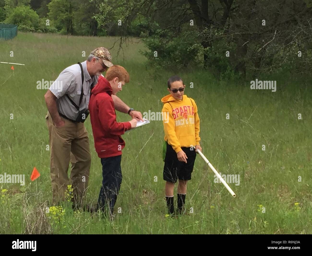 Wildlife Biologist Tim Wilder with the Directorate of Public Works ...