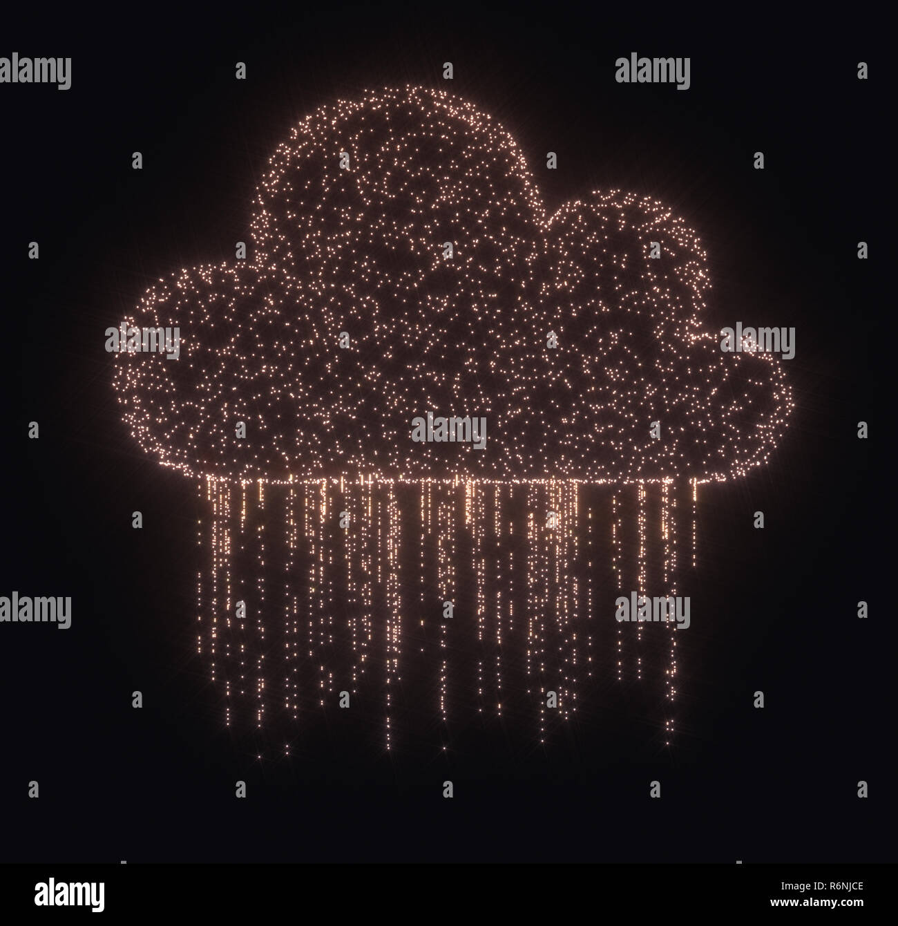 Cloud Computing Data Rain Stock Photo - Alamy