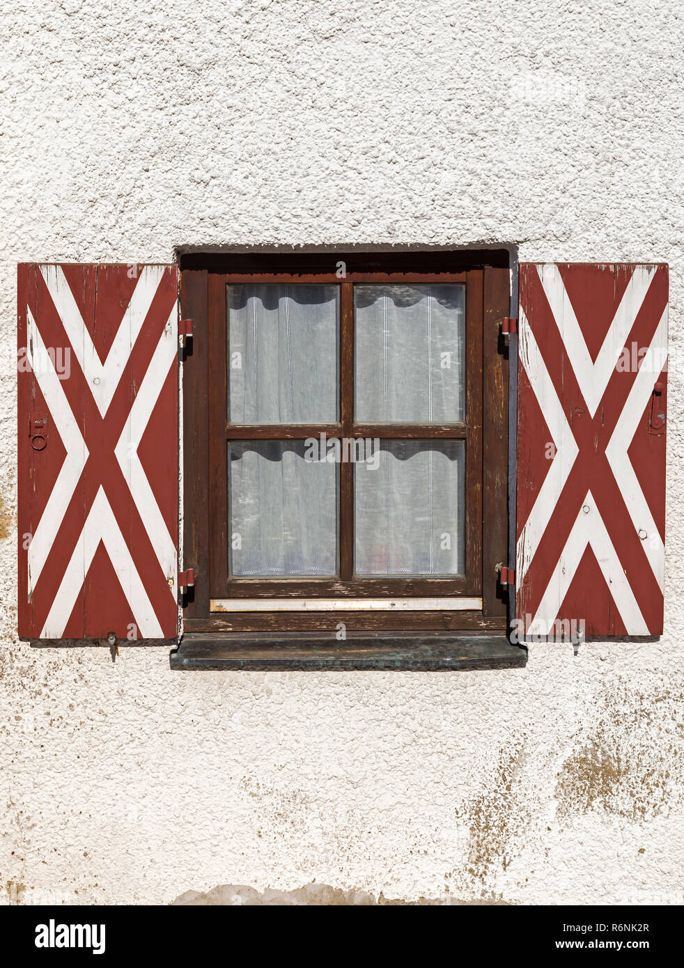 old weathered window with shutter Stock Photo - Alamy