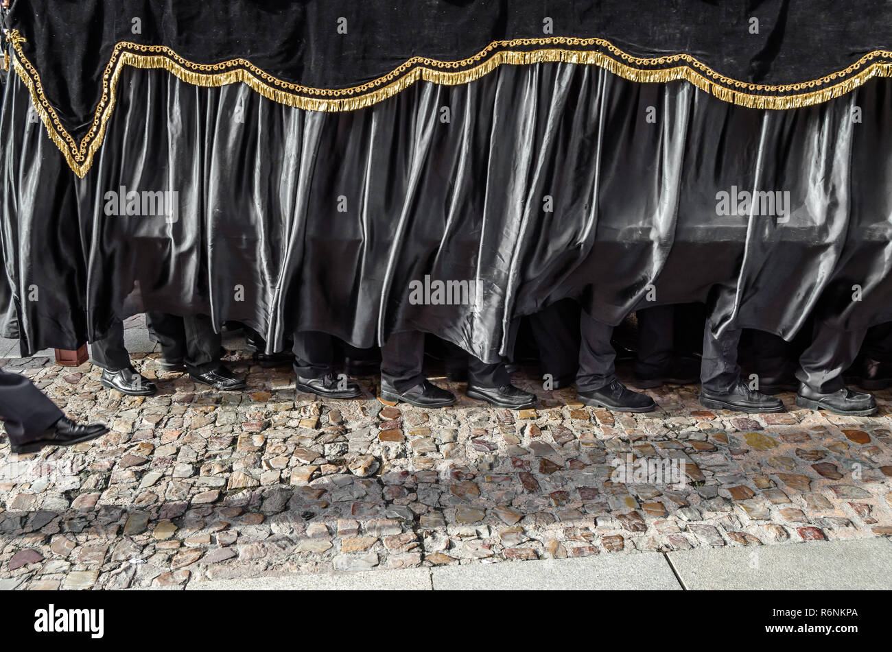 Detail of a traditional Spanish Holy Week procession Stock Photo - Alamy