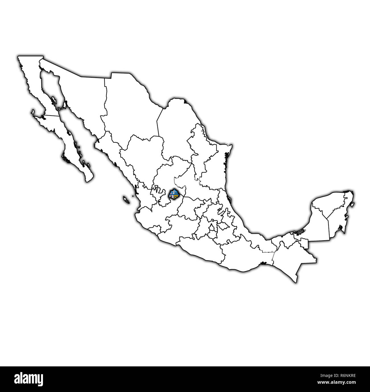Map of aguascalientes mexico hi-res stock photography and images - Alamy