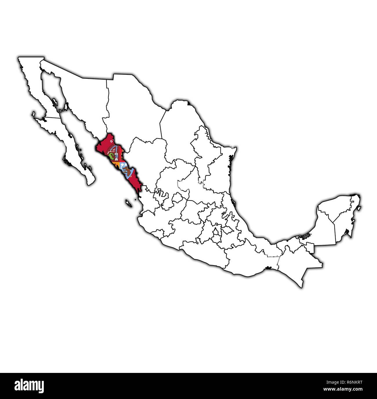 Sinaloa map hi-res stock photography and images - Alamy