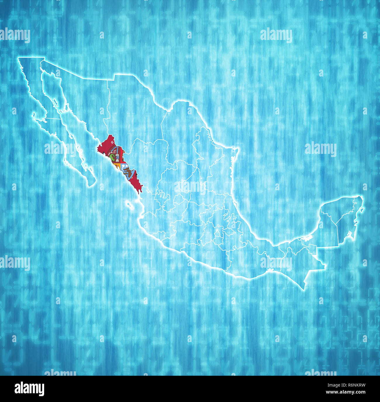 Sinaloa map hi-res stock photography and images - Alamy