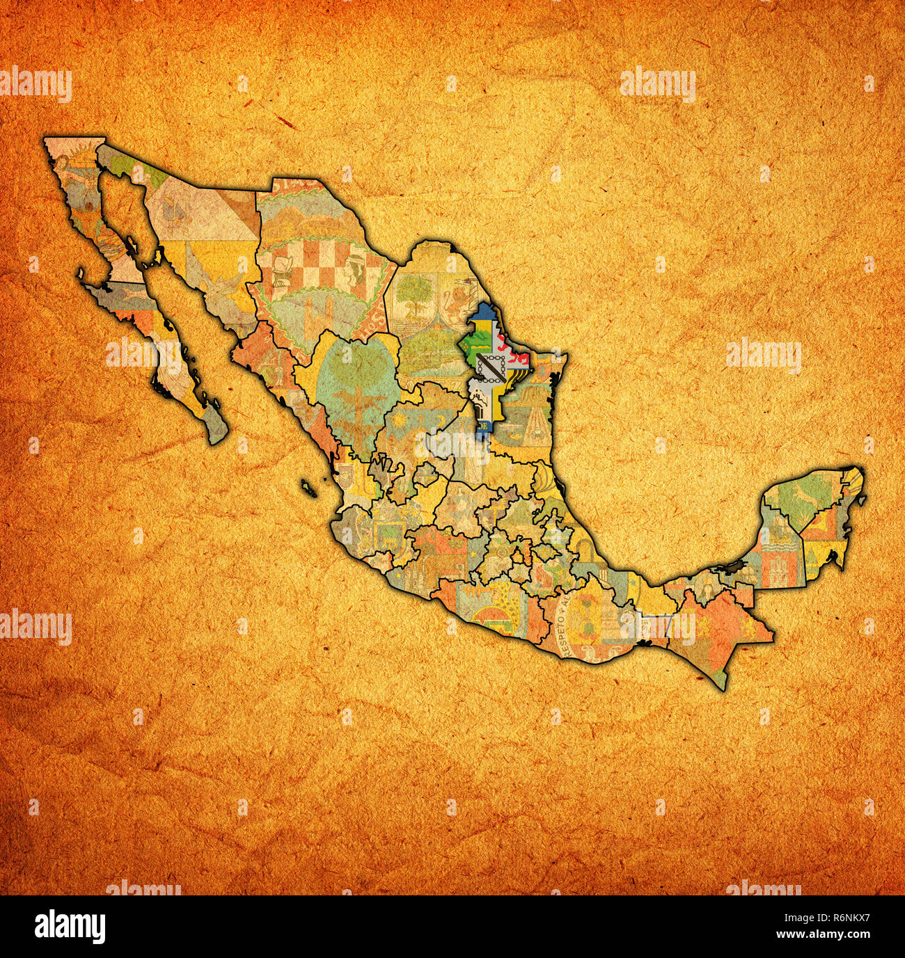 Leon mexico map hi-res stock photography and images - Alamy