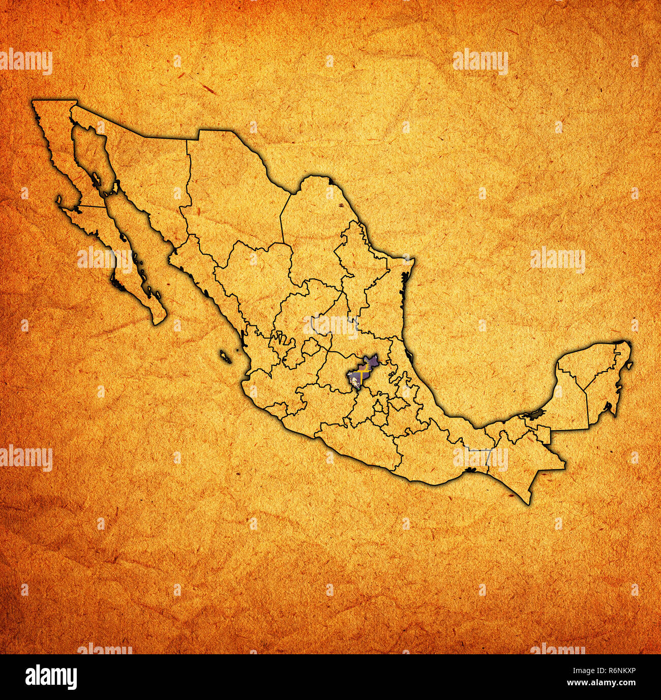 Map of queretaro hi-res stock photography and images - Alamy