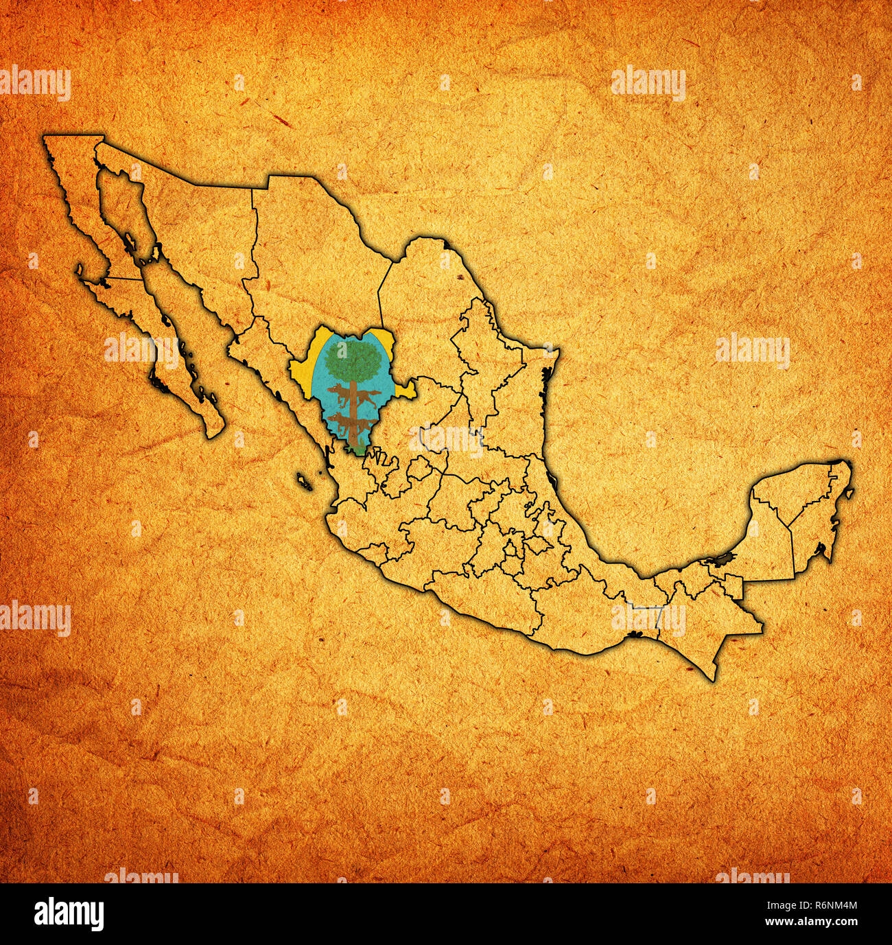 Map of durango hi-res stock photography and images - Alamy