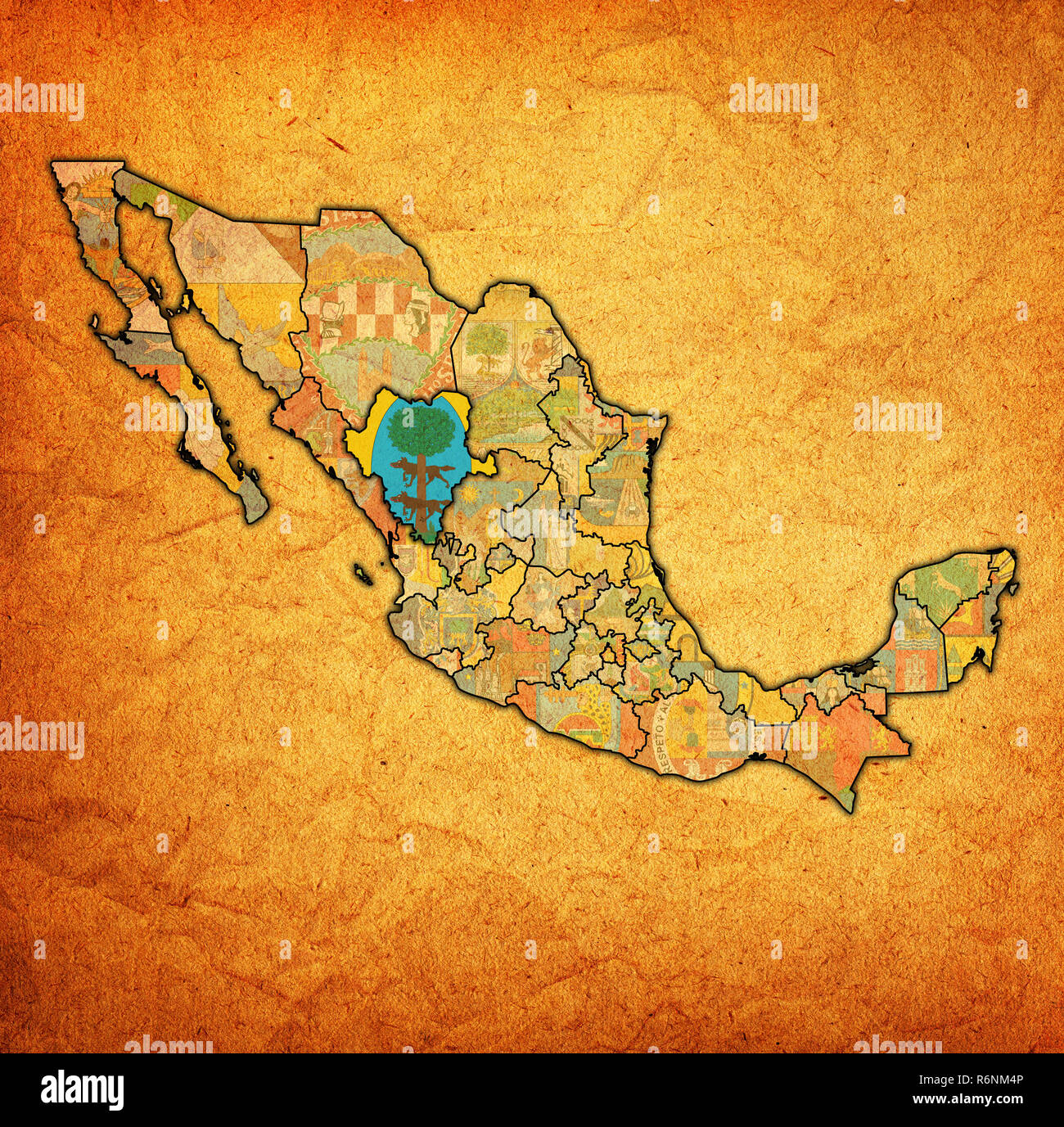 Map of durango hi-res stock photography and images - Alamy