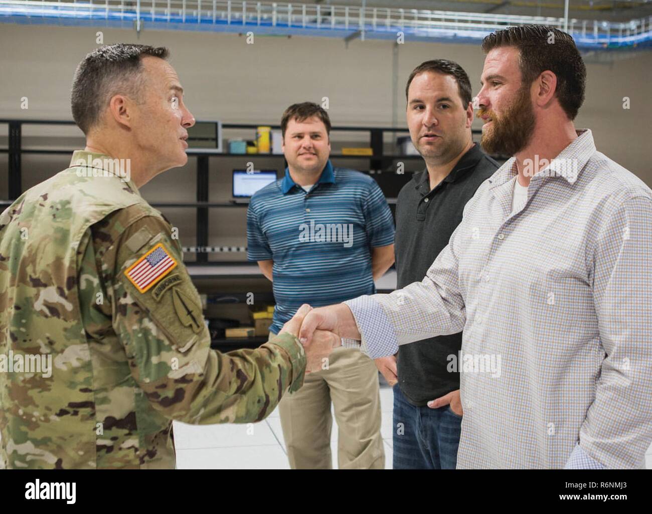 From left, Maj. Gen. Randy Taylor, commander of the U.S. Army ...