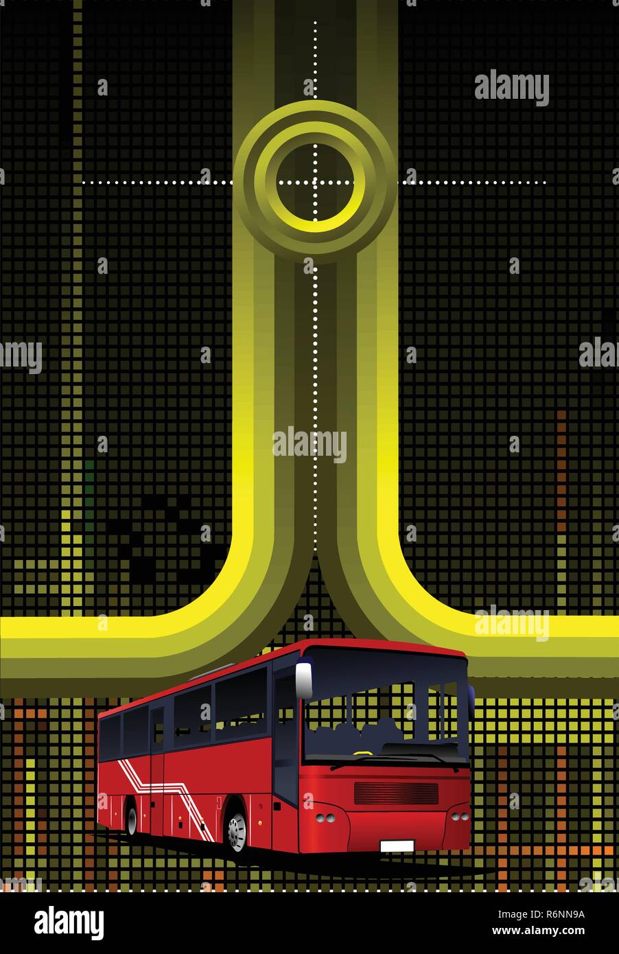 Digital billboard building Stock Vector Images - Alamy