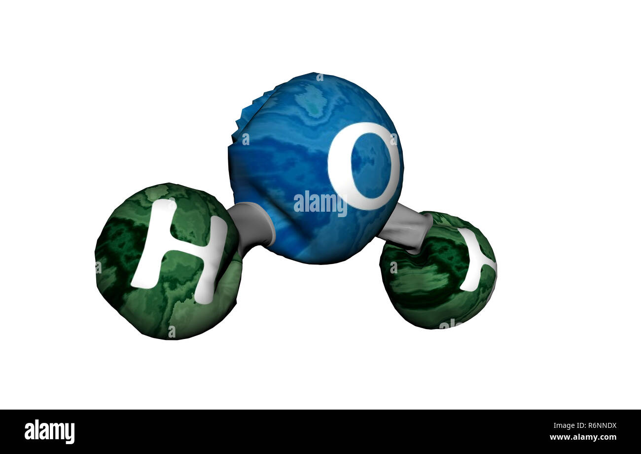molecule model of the water Stock Photo - Alamy
