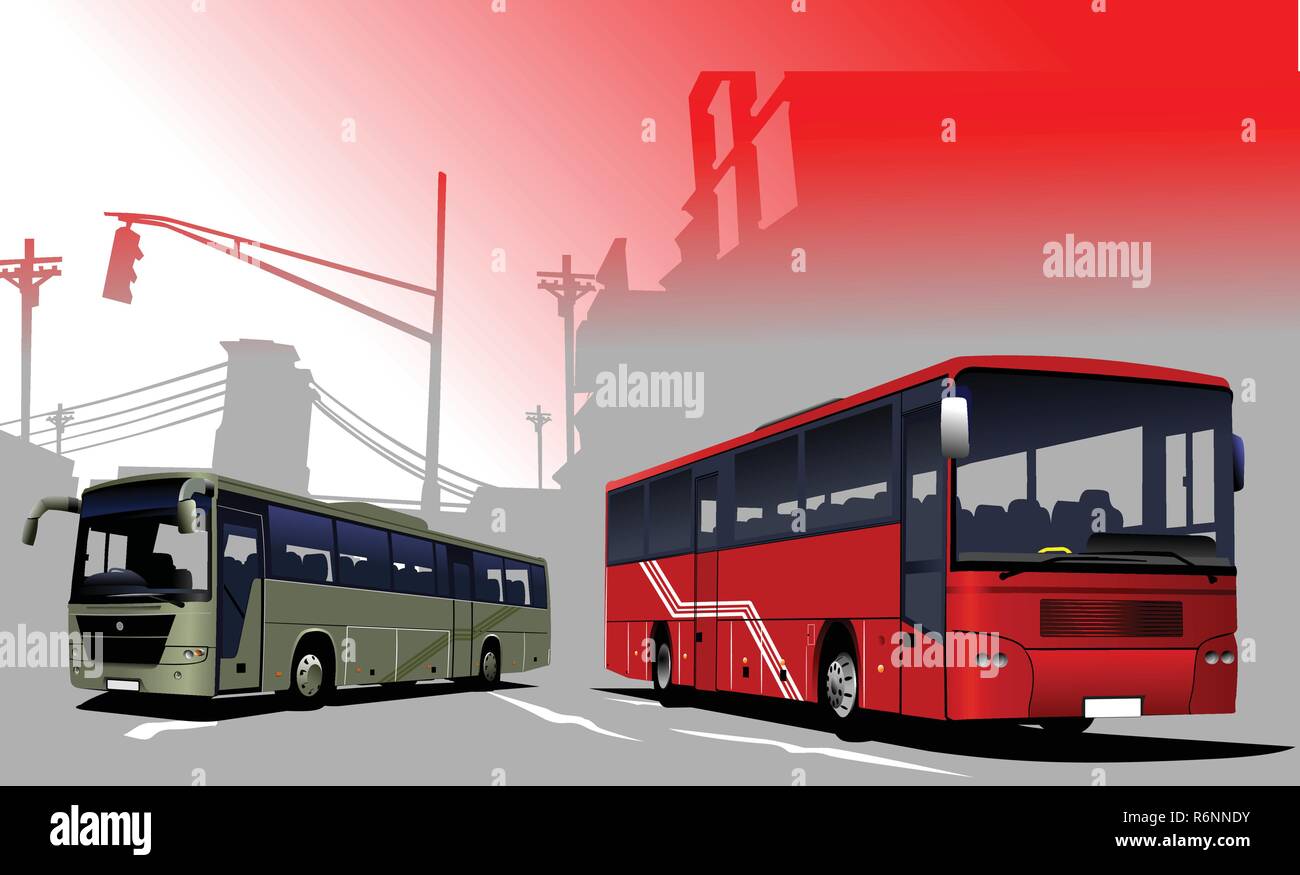 Buses do not stop here Stock Vector Images - Alamy