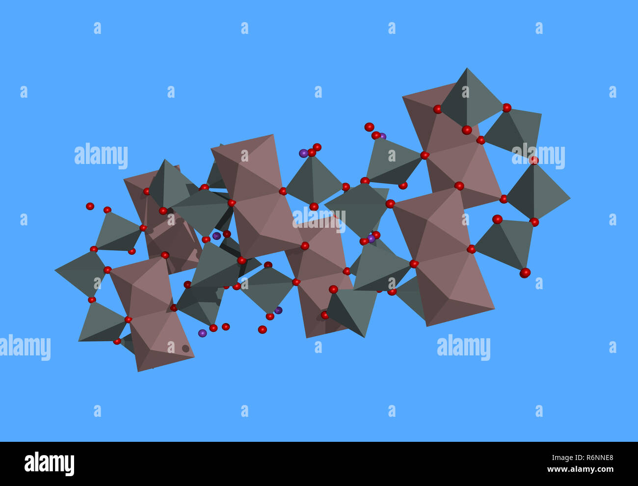 muscovite molecular model Stock Photo - Alamy