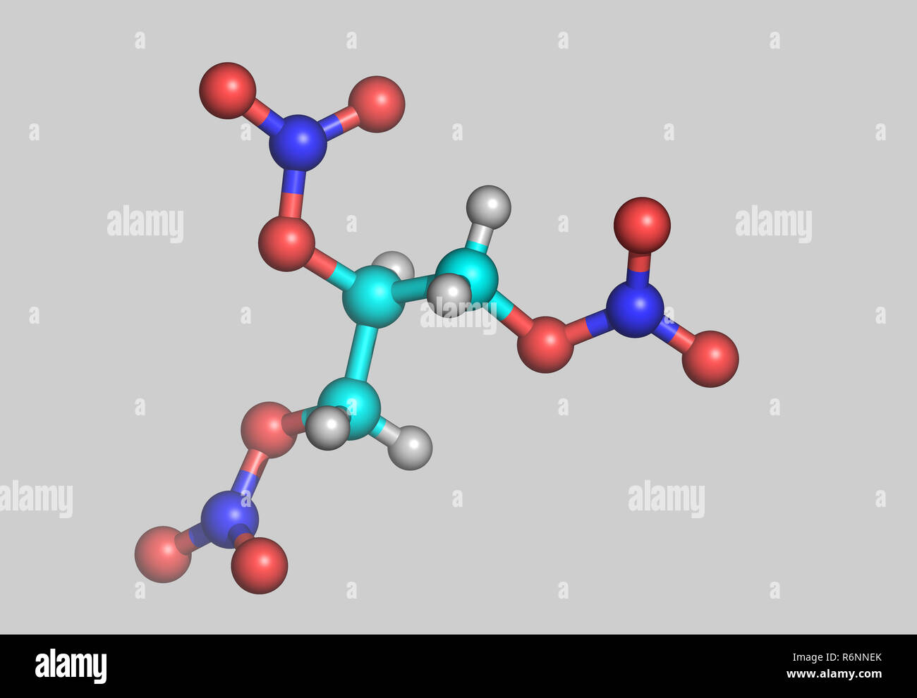 nitroglycerin molecule model Stock Photo - Alamy