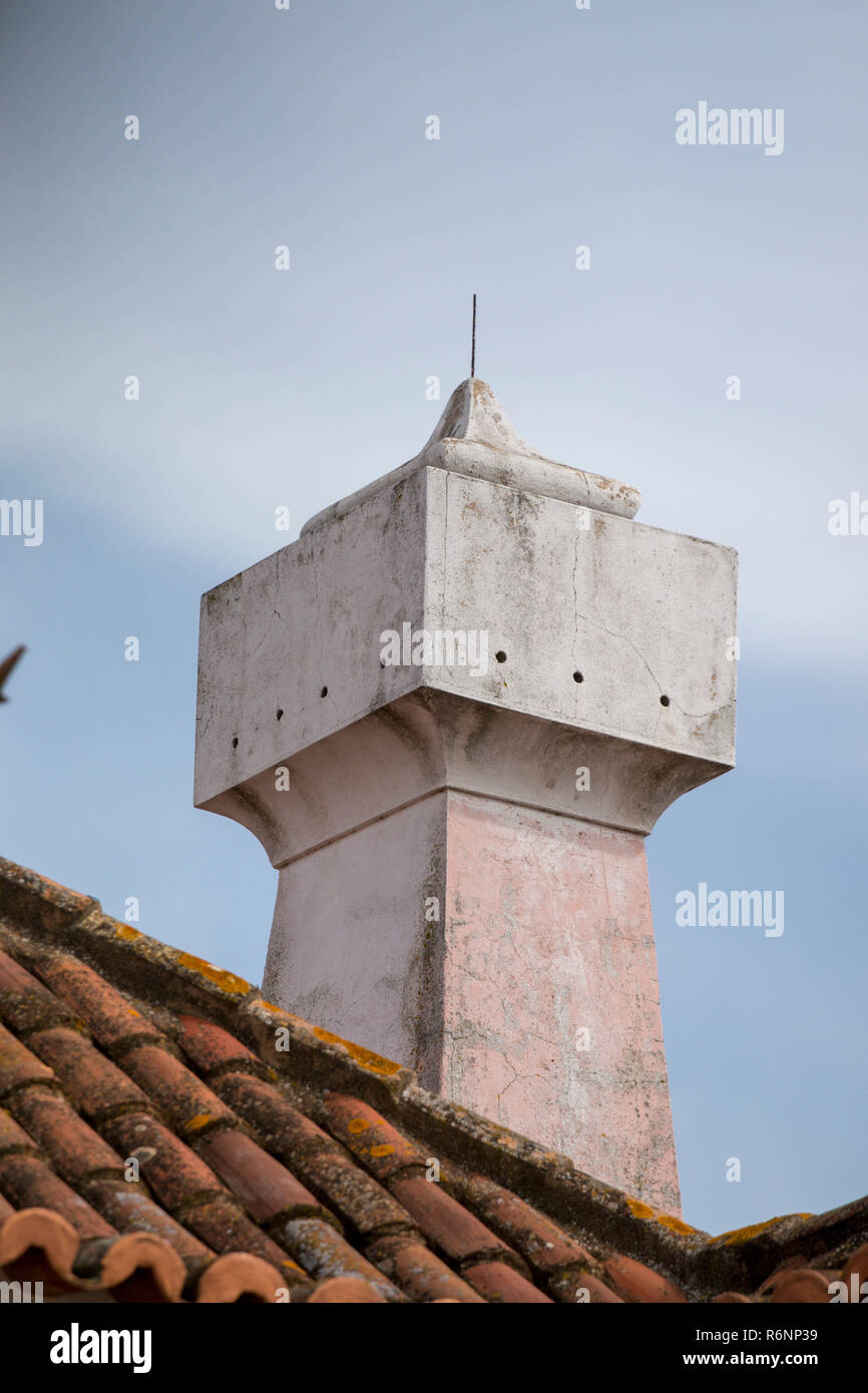 Ancient chimney on tiled hi-res stock photography and images - Alamy