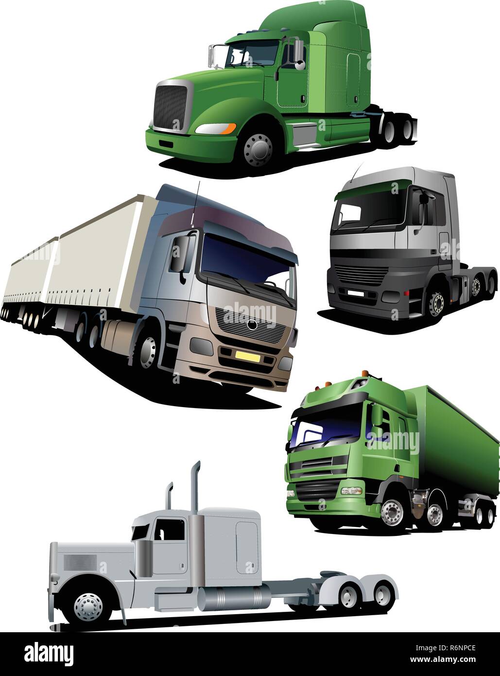 Five trucks hi-res stock photography and images - Alamy