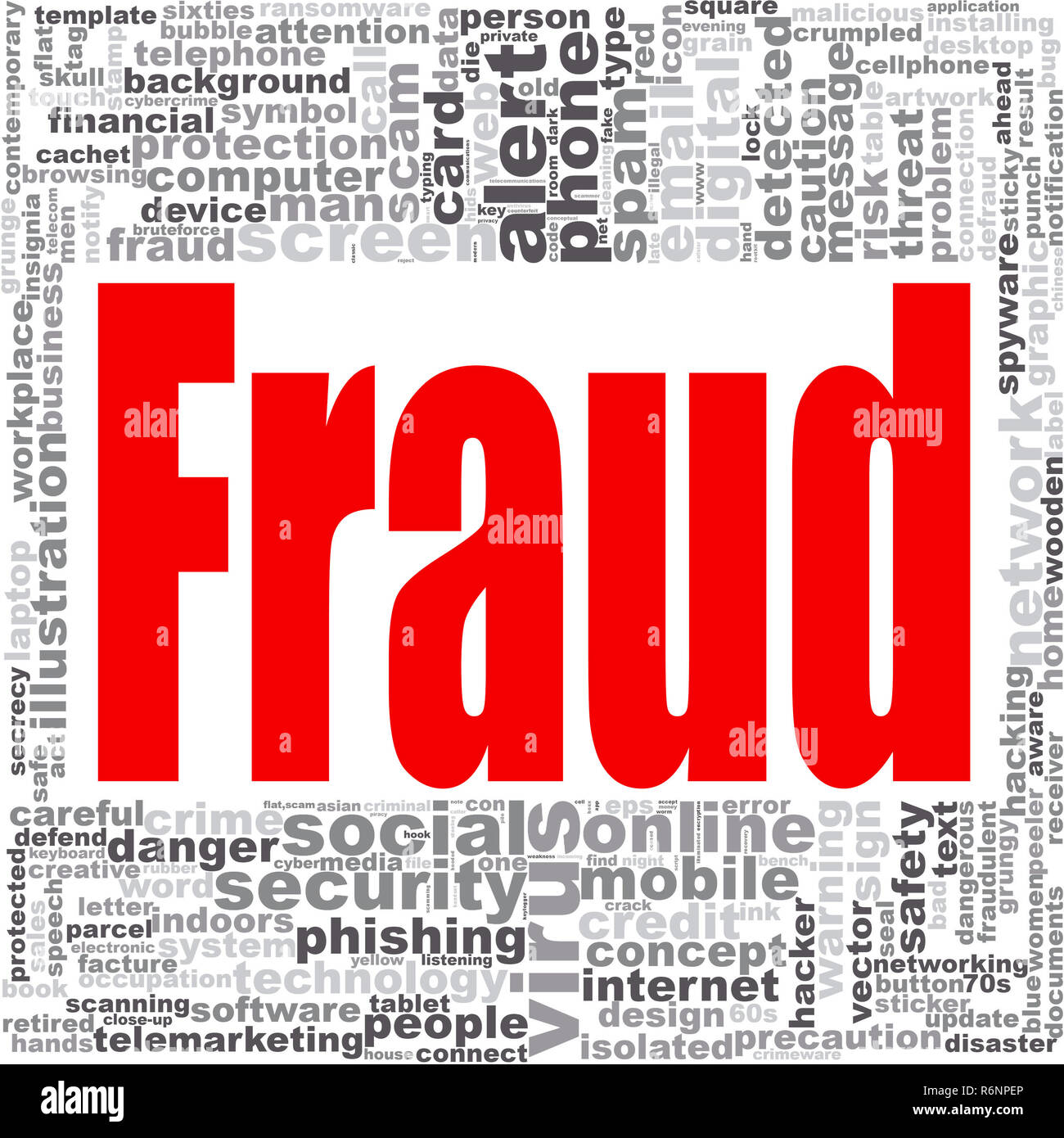 Fraud word cloud Stock Photo - Alamy