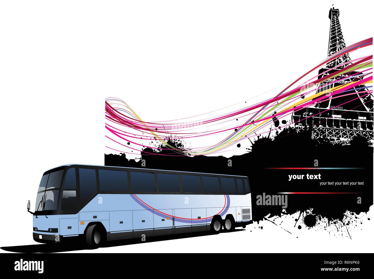 Historic bus paris Stock Vector Images - Alamy