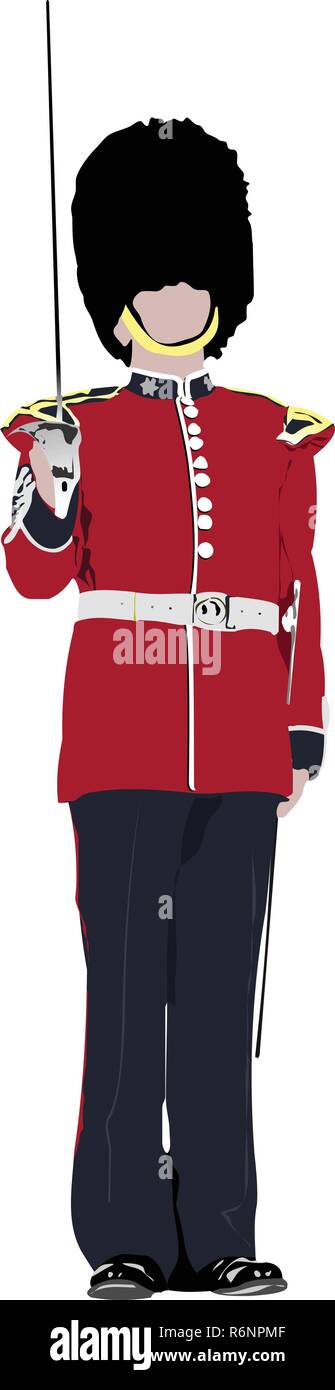 Vector image of beefeater isolated on white Stock Vector Image & Art ...