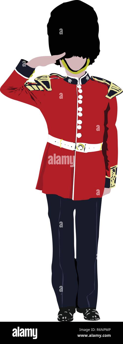 Vector image of beefeater isolated on white Stock Vector Image & Art ...