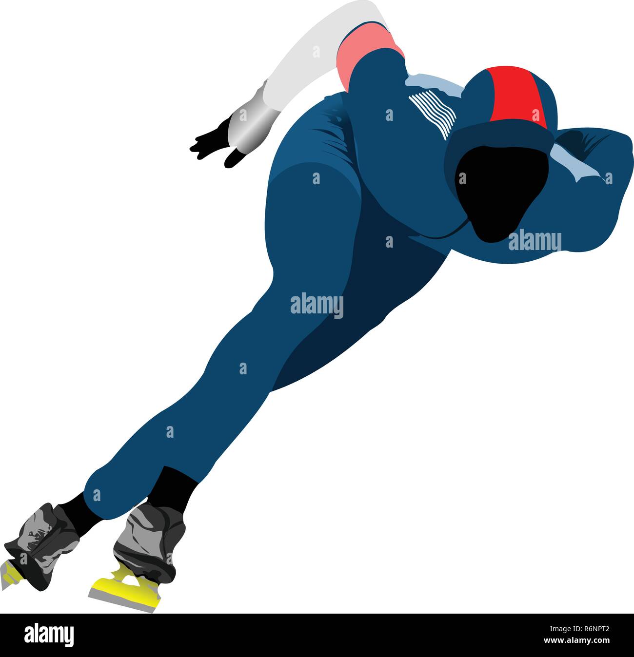Speed skating. Vector illustration Stock Vector Image & Art - Alamy
