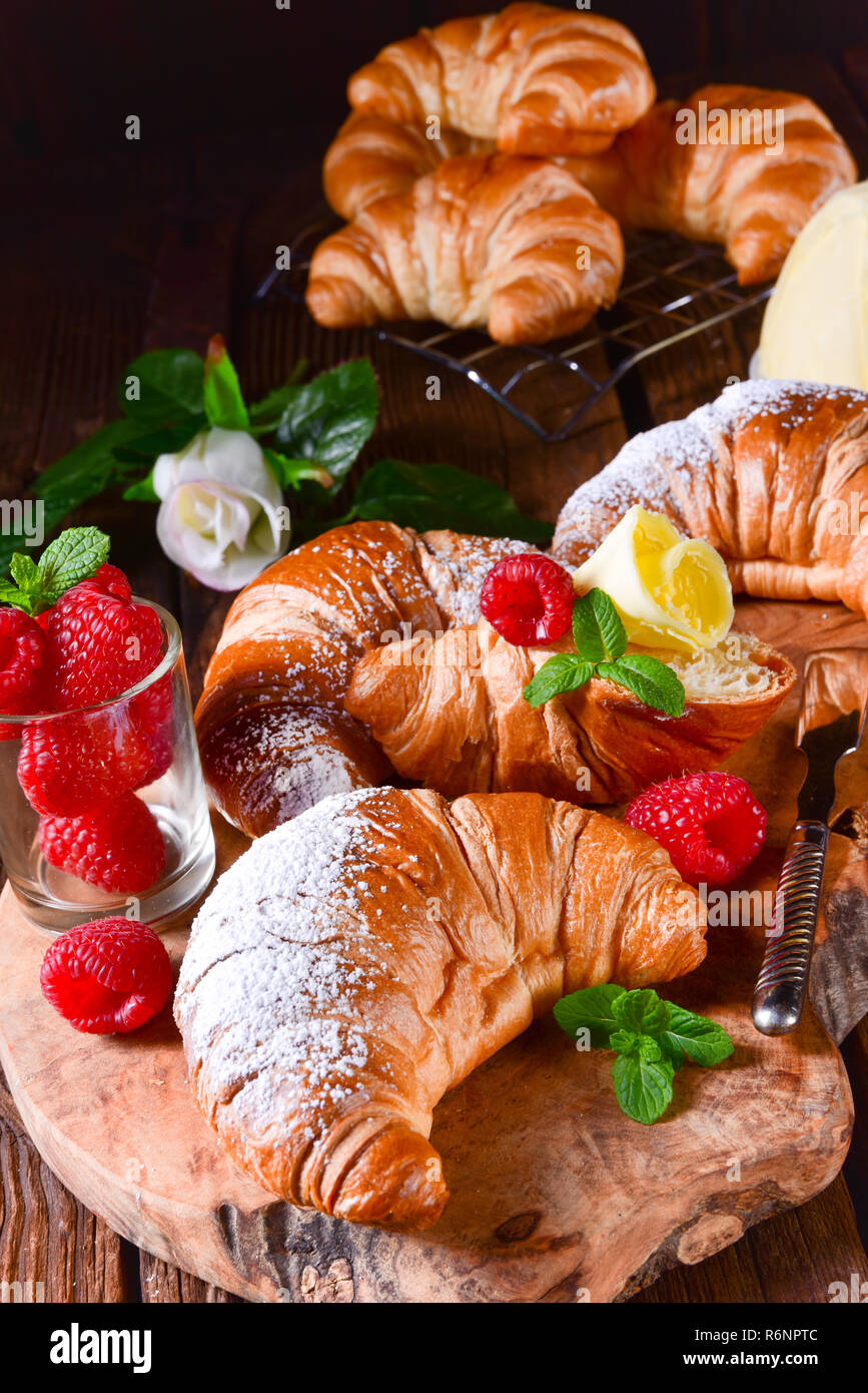 original french buttercroissants Stock Photo - Alamy