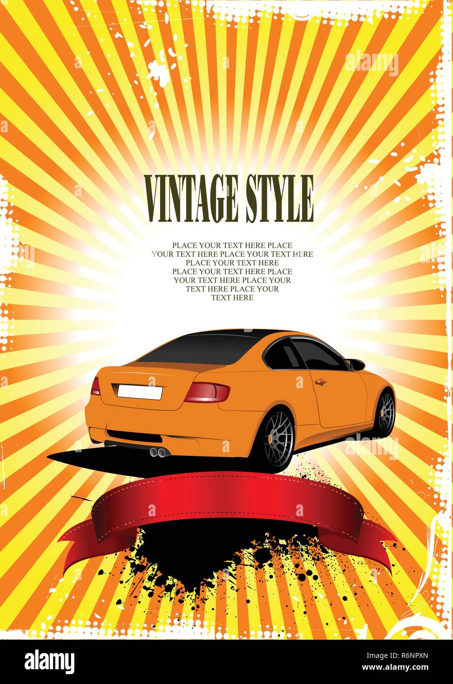 Wedding car abstract car Stock Vector Images - Alamy