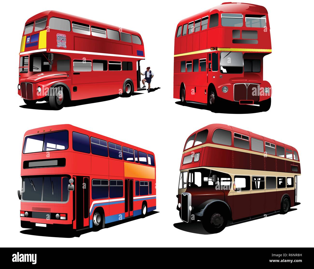London red double decker bus Cut Out Stock Images & Pictures - Alamy