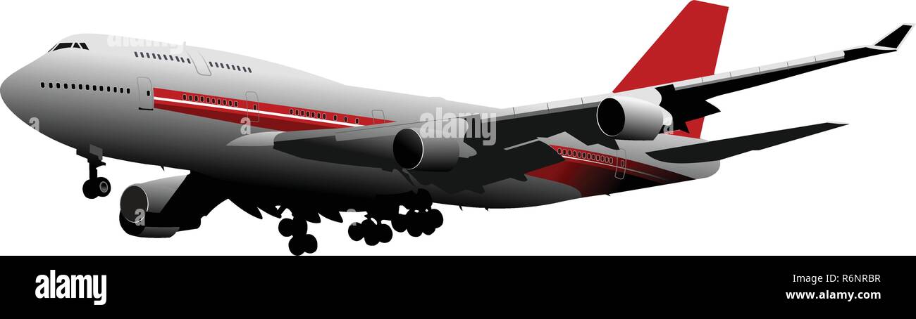 Landing Airplane . Vector illustration for designers Stock Vector Image ...