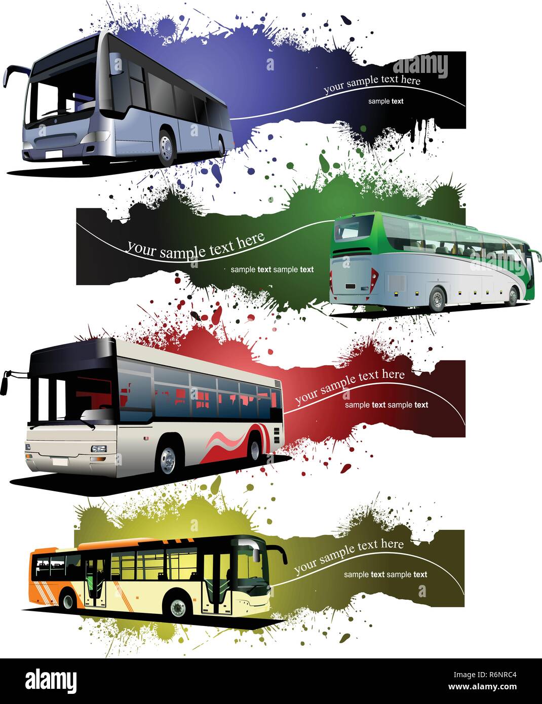 Bus coach painting hi-res stock photography and images - Alamy